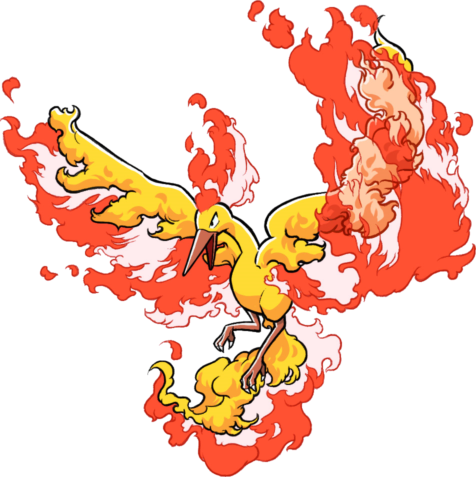 Moltres - Pokémon Moltres (952x954), Png Download