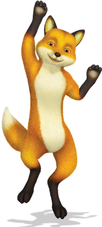 Mtv3rqk - Franklin And Friends Fox (354x460), Png Download