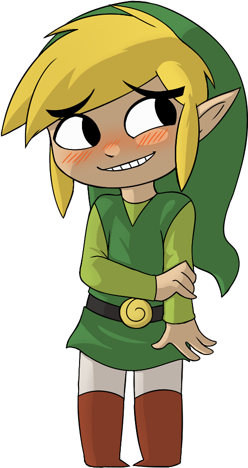 52118899 - >> - Link Zelda Cute Breath Of The Wild (800x1000), Png Download