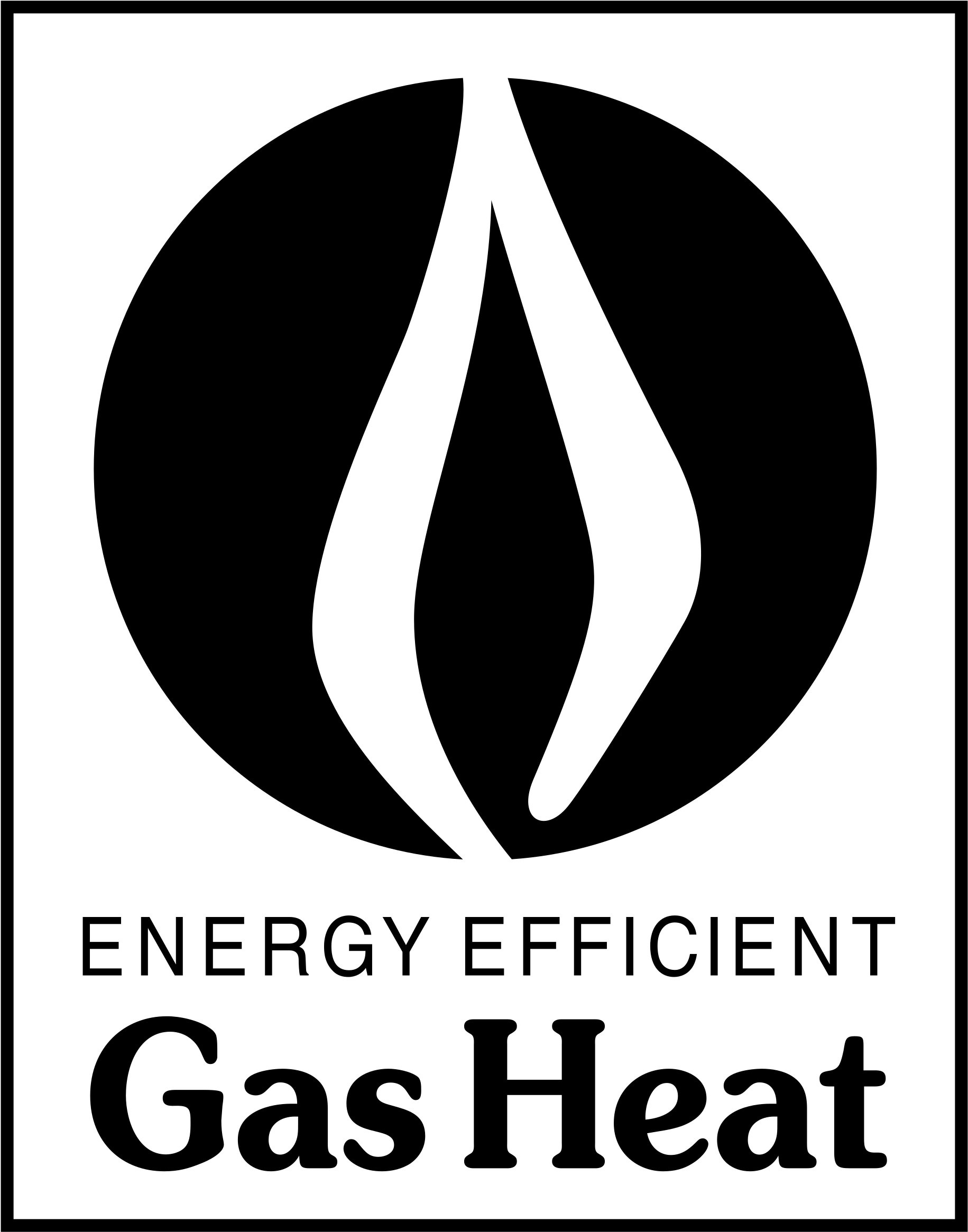 Gas Heat Logo Png Transparent - Emblem (2400x2400), Png Download