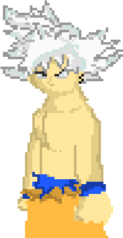 Ultra Instinct Goku - Pixel Art Mastered Ultra Instinct (305x505), Png ...