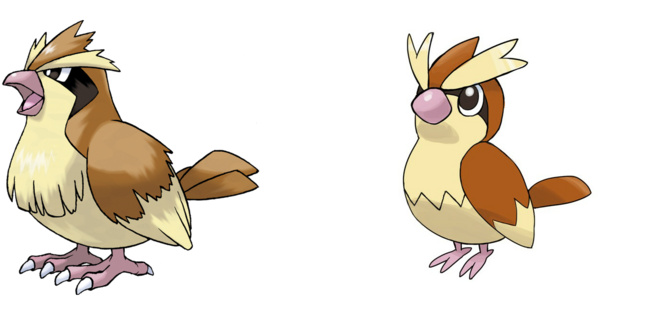 10,196 Views - Pokemon Pidgey (728x333), Png Download