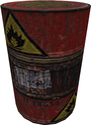 Exploding Barrel Cz - Explosive Barrel Png (409x478), Png Download