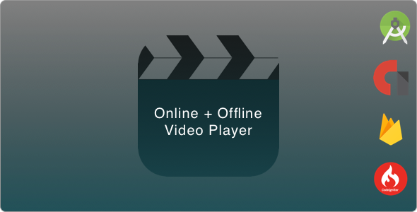 Online Offline Android Video Player - Android (590x300), Png Download