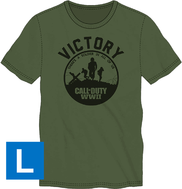 Call Of Duty - Call Of Duty World War 2 Victory Shirt (600x600), Png ...