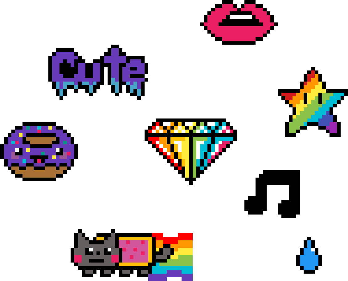 Kawaii Cute Pixel Art - Super Mario Bros Sprite (1200x1200), Png Download