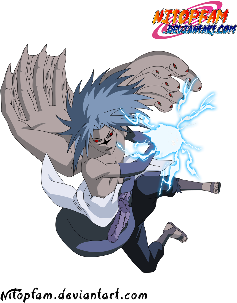 Curse Mark Sasuke Png - Sasuke Cursed Seal Png (1024x1287), Png Download