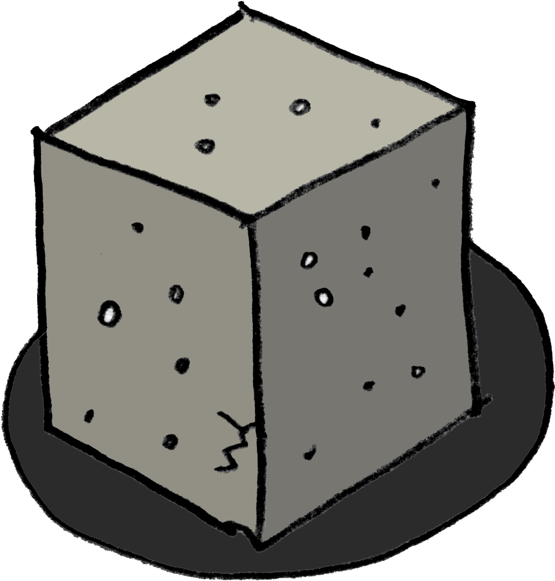 The Enormous Concrete Block - Concrete Cartoon Png (1175x1170), Png ...