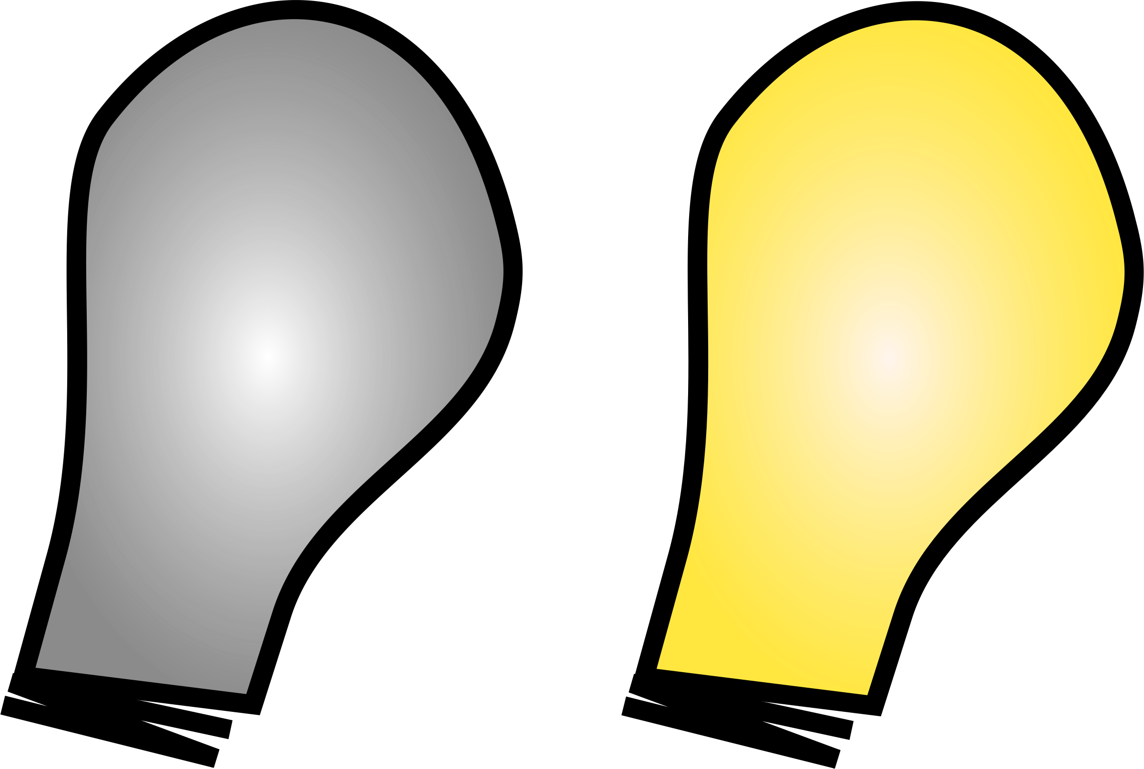 Light Bulb On Off Png - Light Bulb On And Off Png (2281x1533), Png Download