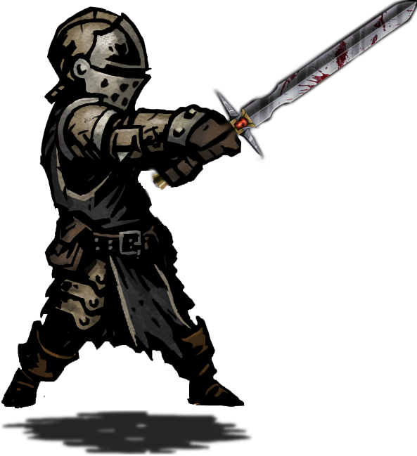 Crusader Sprite Attack Sword - Darkest Dungeon Crusader Sprite (593x649 ...