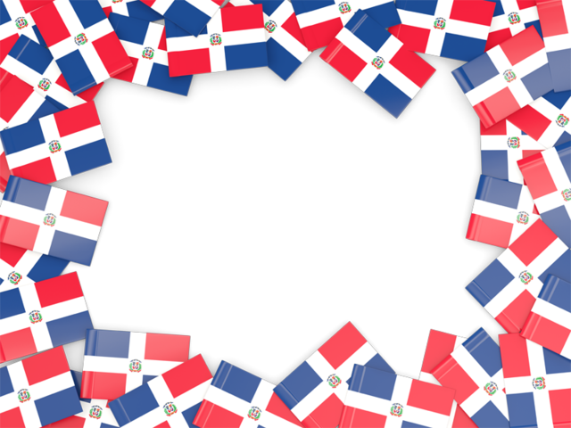 Dominican Republic Flag Frame (640x480), Png Download