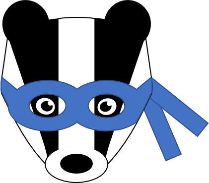 Ninja Badger - Gamification (421x369), Png Download