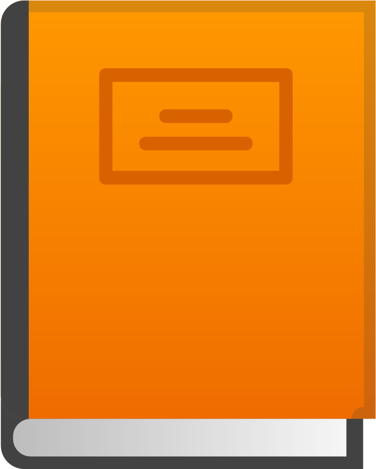 Download Orange Book Icon - Orange Book Icon Png | Transparent PNG ...