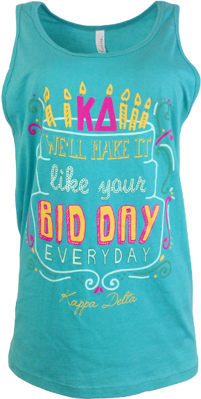 Kappa Delta Bid Day Everyday Tank - Active Tank (464x585), Png Download