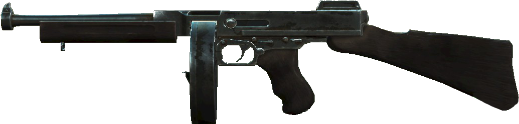 Silver Submachine Gun - Silver Shooter Fallout 4 (1086x412), Png Download