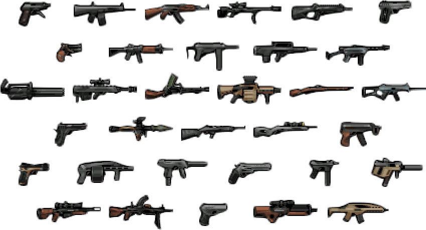 Drawn Weapon Pixel Free Collection Download And - Pixel Art Weapons ...