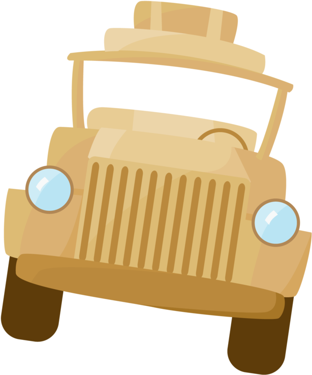 Safari Jeep Clipart Png - Jipe Safari Png (715x900), Png Download