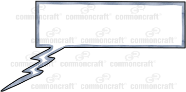 Talk Bubble Square Jagged Tail - Speech (400x400), Png Download