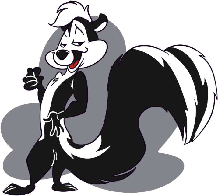 Graphic Black And White Stock Pepe Le Pew By Jamtoon - Pepe Le Pew Png ...