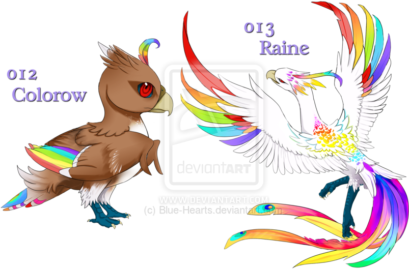 Rainbow Bird Fakemon Blue Hearts, Pokemon Stuff, Real - Legendary ...