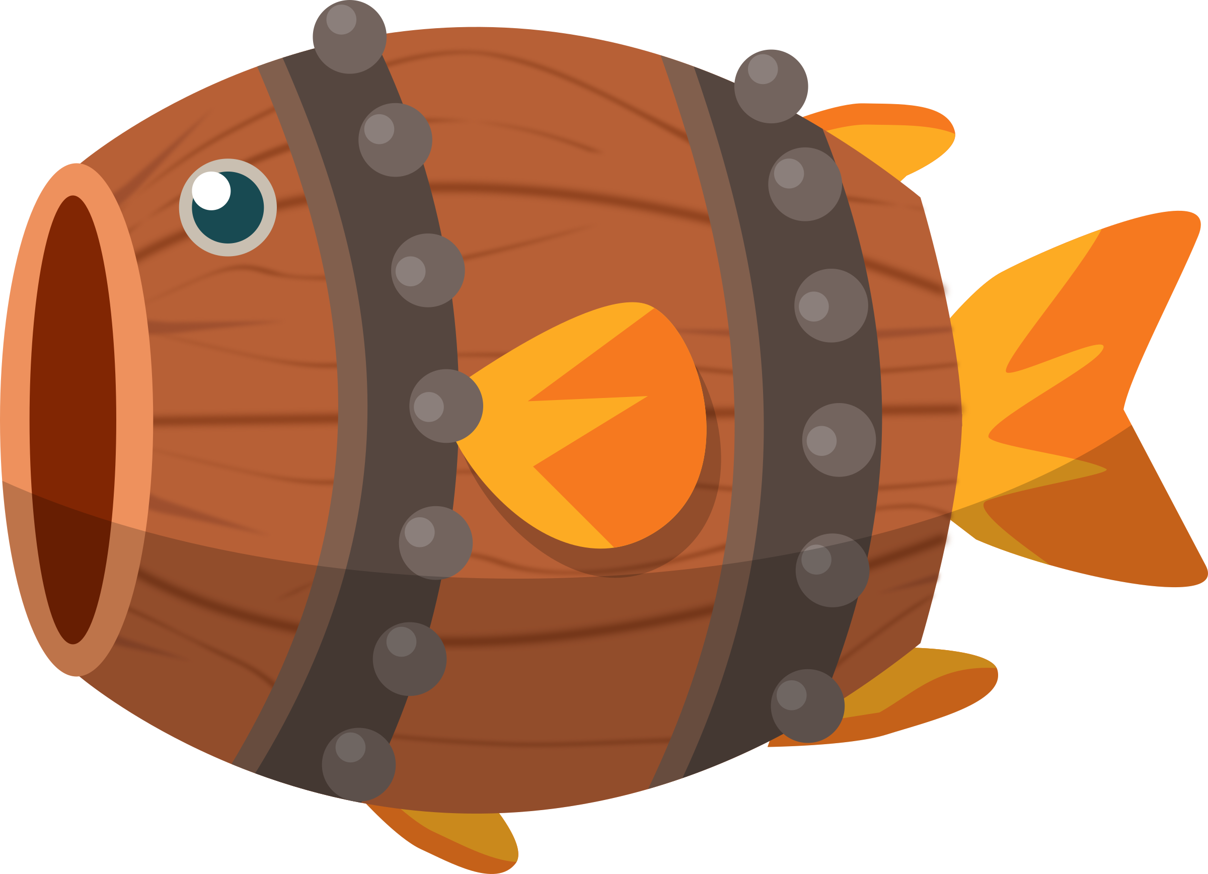 This Free Icons Png Design Of Barrel Fish (2400x1737), Png Download