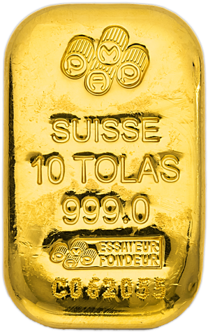 10 Tolas Bar - Ten Tola Gold Bars (500x500), Png Download