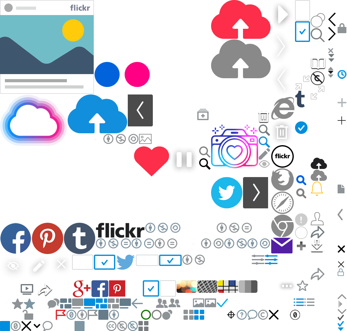 Flickr (1108x1058), Png Download