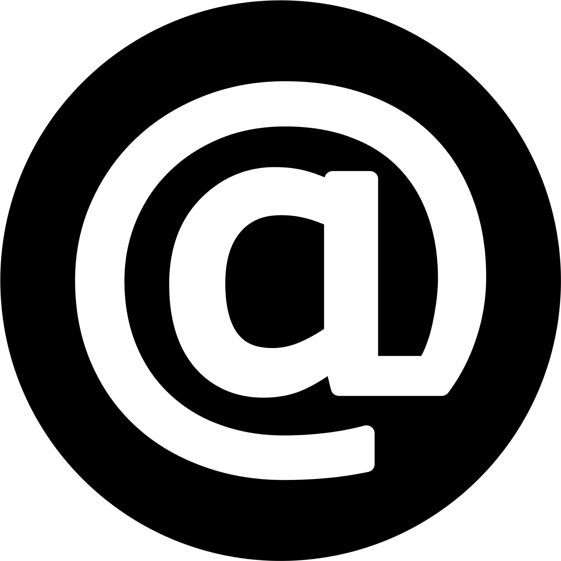Email Icon Black And White (2400x2400), Png Download