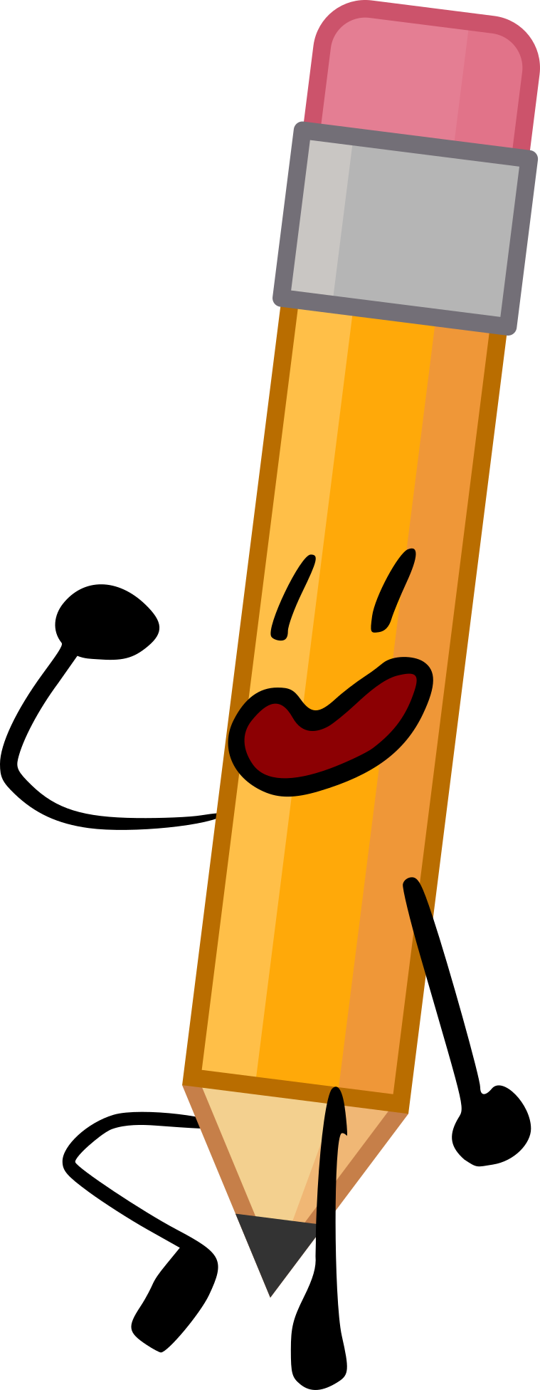 Idfb Pencil - Battle For Bfdi Pencil (759x1951), Png Download