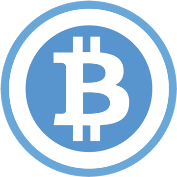 Bitcoin Logo Blue (410x410), Png Download