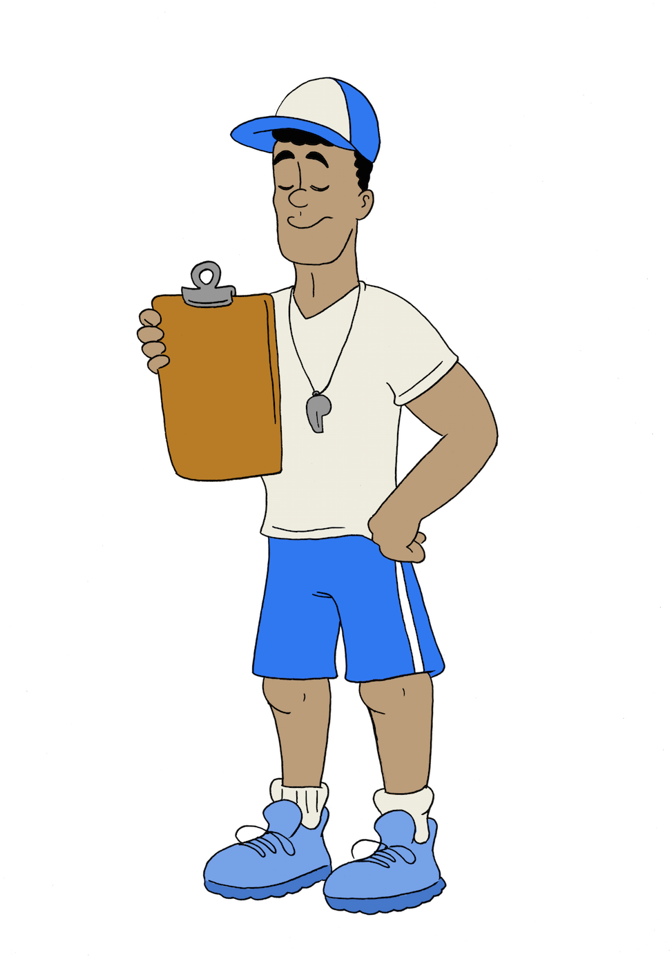 Vector Transparent Coach Clipart - Clip Art Sports Coach (973x1386 ...