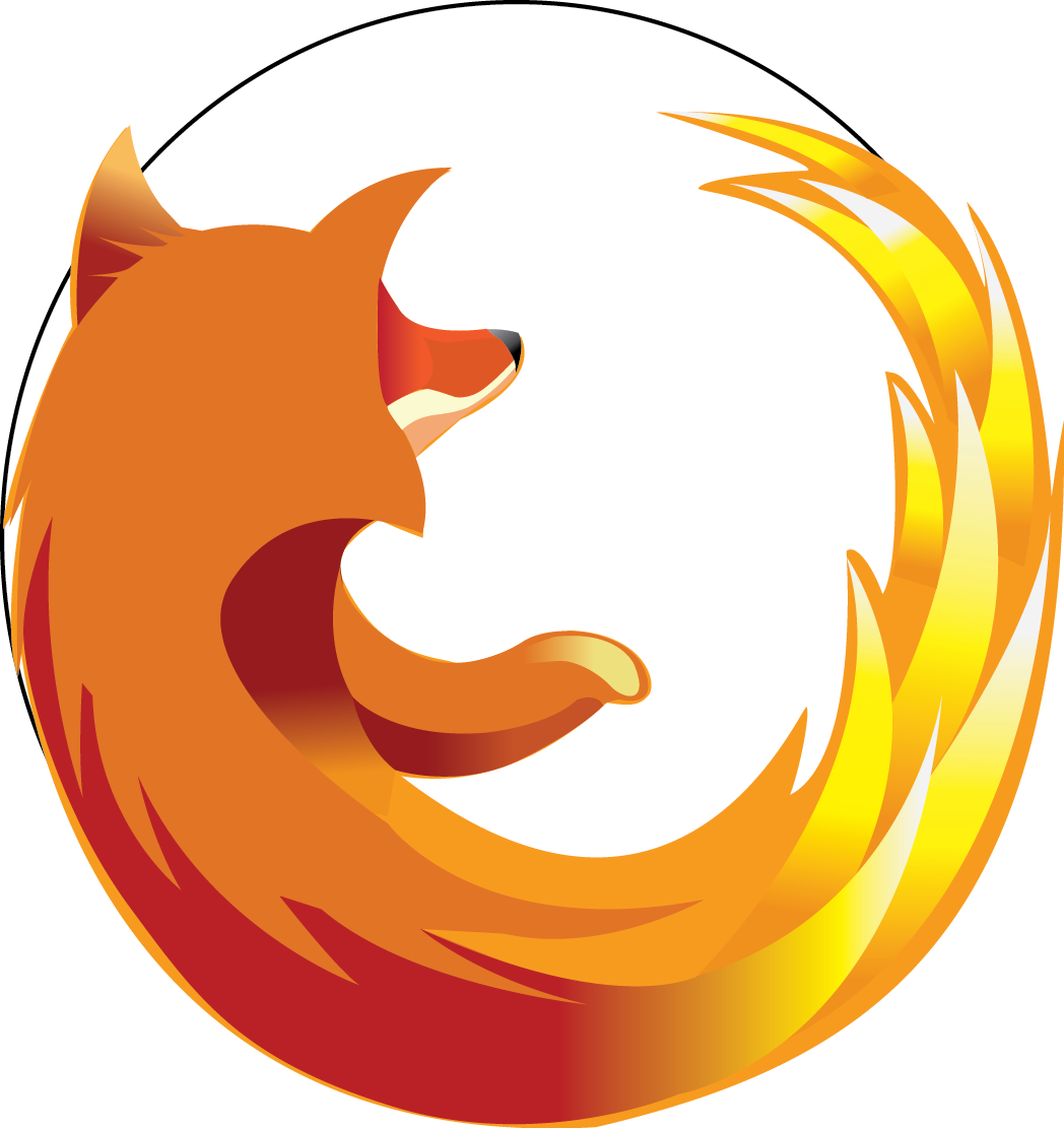 First Illustrator File Of The Fox Part Of The Firefox - Firefox Logo ...