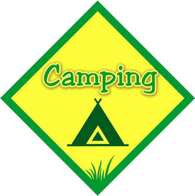 Camping And Campsite Gallery - Traffic Sign (689x674), Png Download