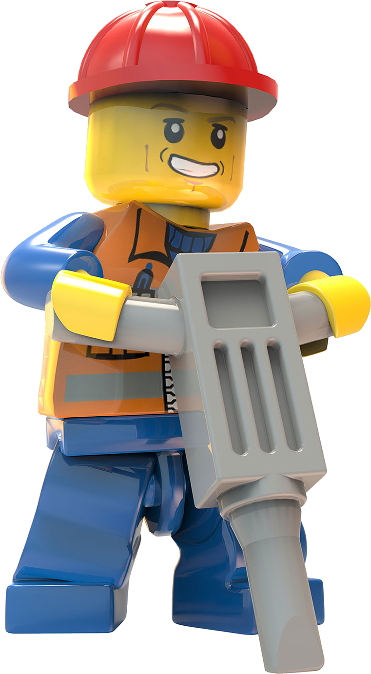 Construction Icon Dk - Lego Characters (950x1400), Png Download