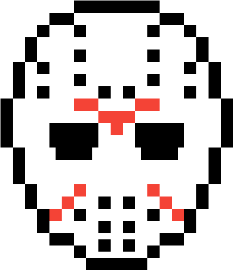 Download Jason Mask - Jason Mask Pixel Art | Transparent PNG Download ...