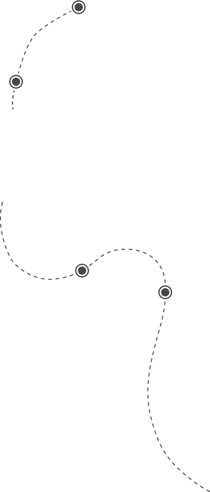 Dotted Line 3 - Chain (687x1610), Png Download