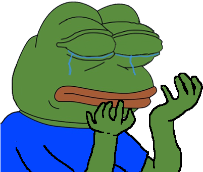 Feels Bad Man - Ugly Frog Meme (412x351), Png Download