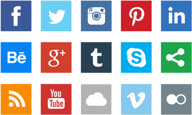 Social Icons Png Photos - Social Media Logos Global (700x380), Png Download