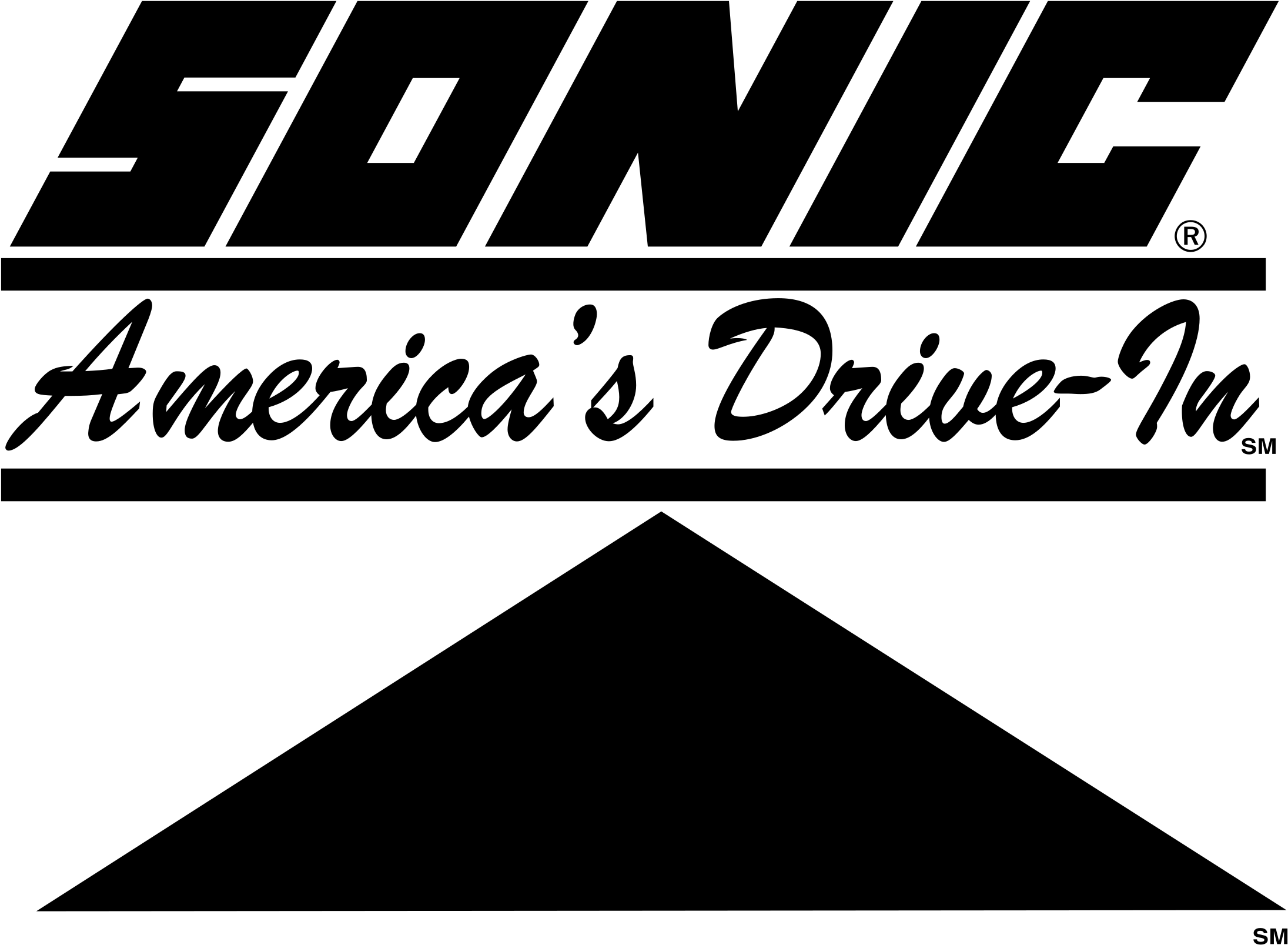 Sonic Logo Png Transparent - Sonic Drive In Logos (2400x2400), Png Download