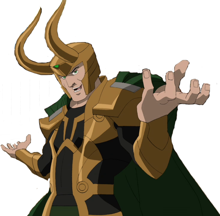 Loki Run Pig Run 2 - Ultimate Spider Man Loki Png (736x720), Png Download