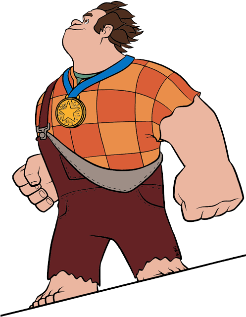 Download Wreck-it Ralph Ralph Wearing Medal - Wreck It Ralph Vector ...