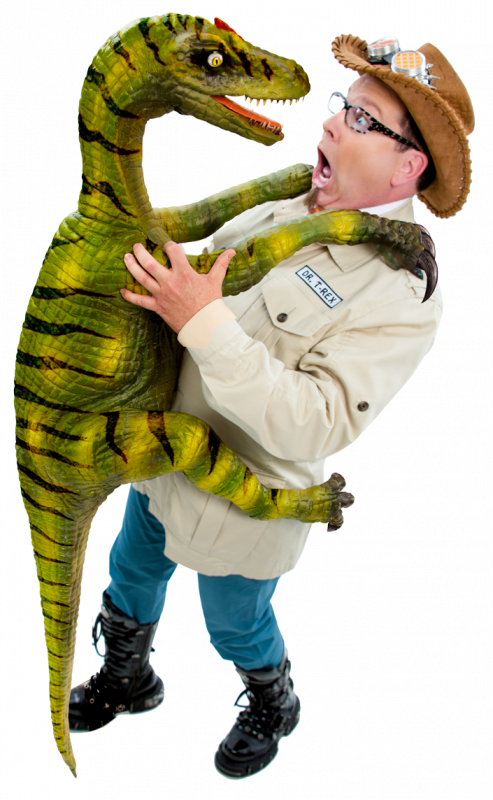 Dr T Rex Thumbs Up1 - Dr T Rex (493x800), Png Download