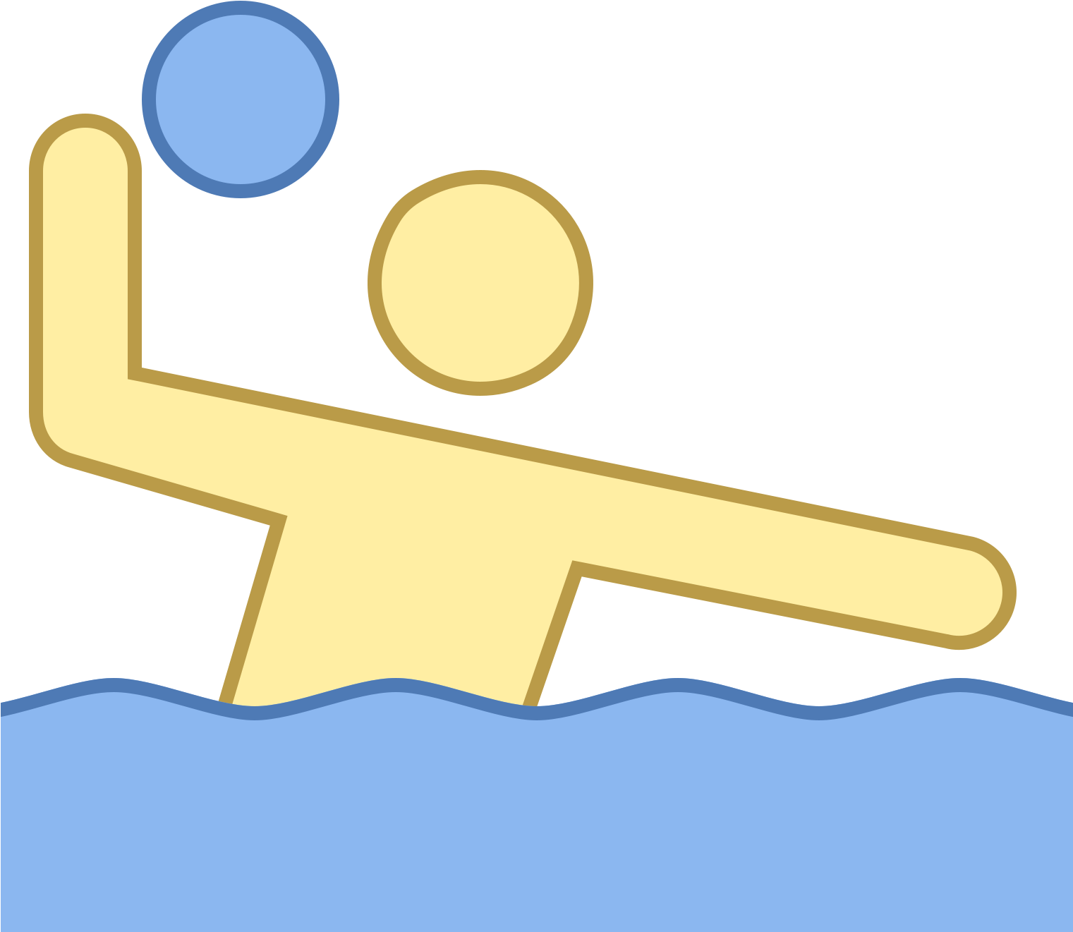 Water Polo Icon - Water Polo (1600x1600), Png Download