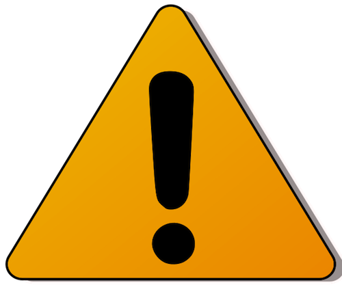 Caution Png (500x417), Png Download