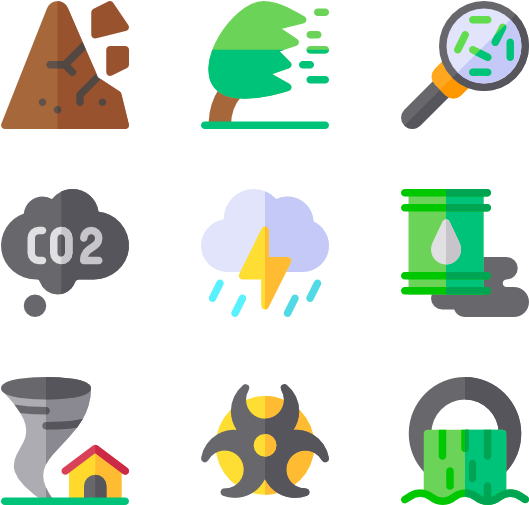 Natural Disasters - Natural Disaster Icons (600x564), Png Download