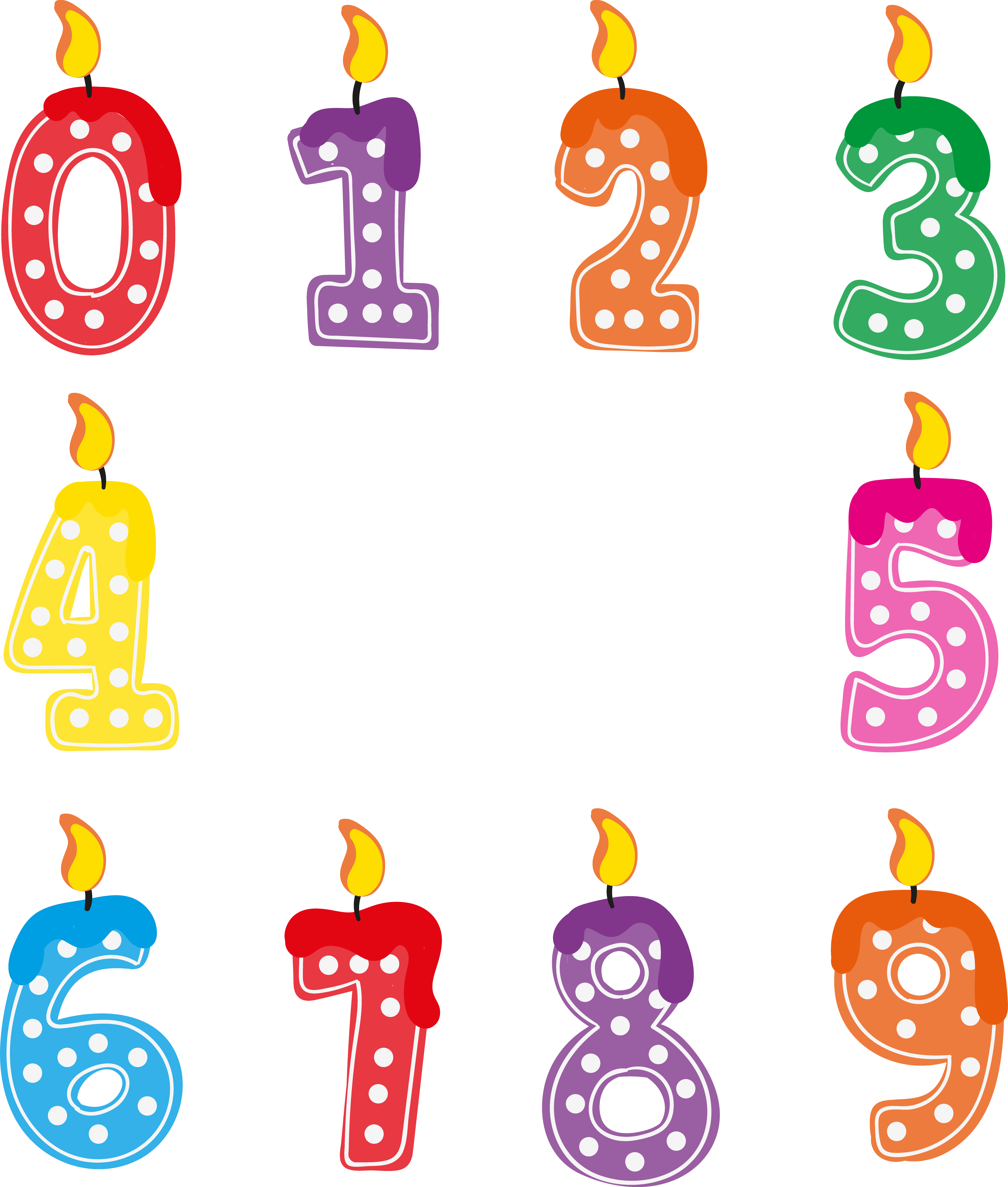 Birthday Present Clipart Numbered Birthday Candles Clipart Png birthday-present-clipart-numbered-birthday-candles-clipart-png