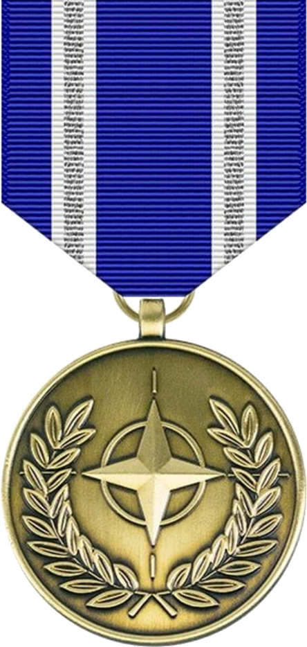 Nato Medal - Nato Non Article 5 Medal (444x934), Png Download