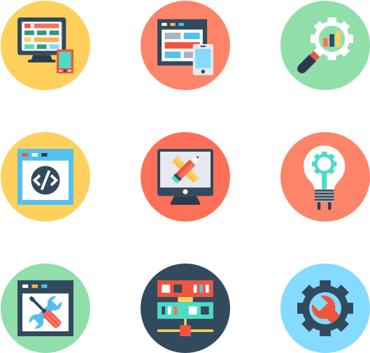 Web Design And Development - Icons For Web Development (600x564), Png ...