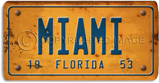 Download Florida License Plate Custom - Miami License Plate Png ...