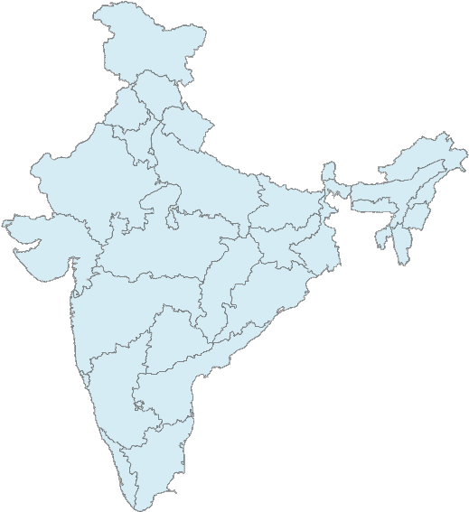 India Map Img - India (518x590), Png Download